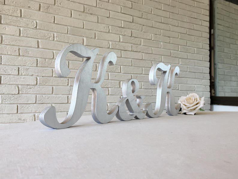 Customized Wedding Initials for Sweetheart Wedding Table | Etsy