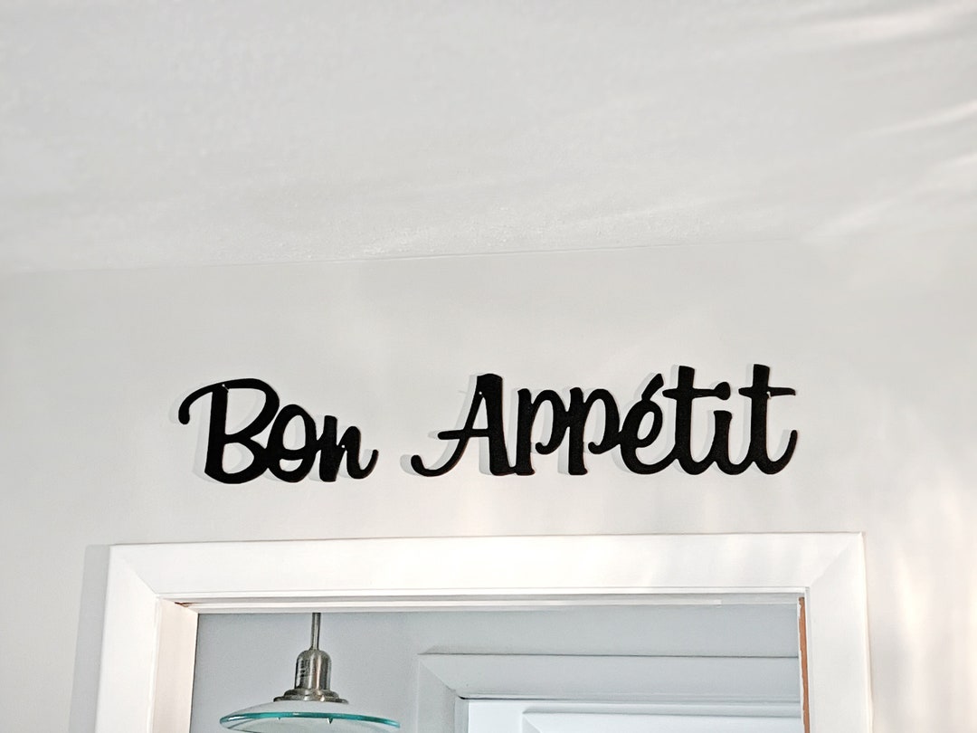 Bon Appétit Sign - Wooden Kitchen and Dining Room Decoration - Bon ...