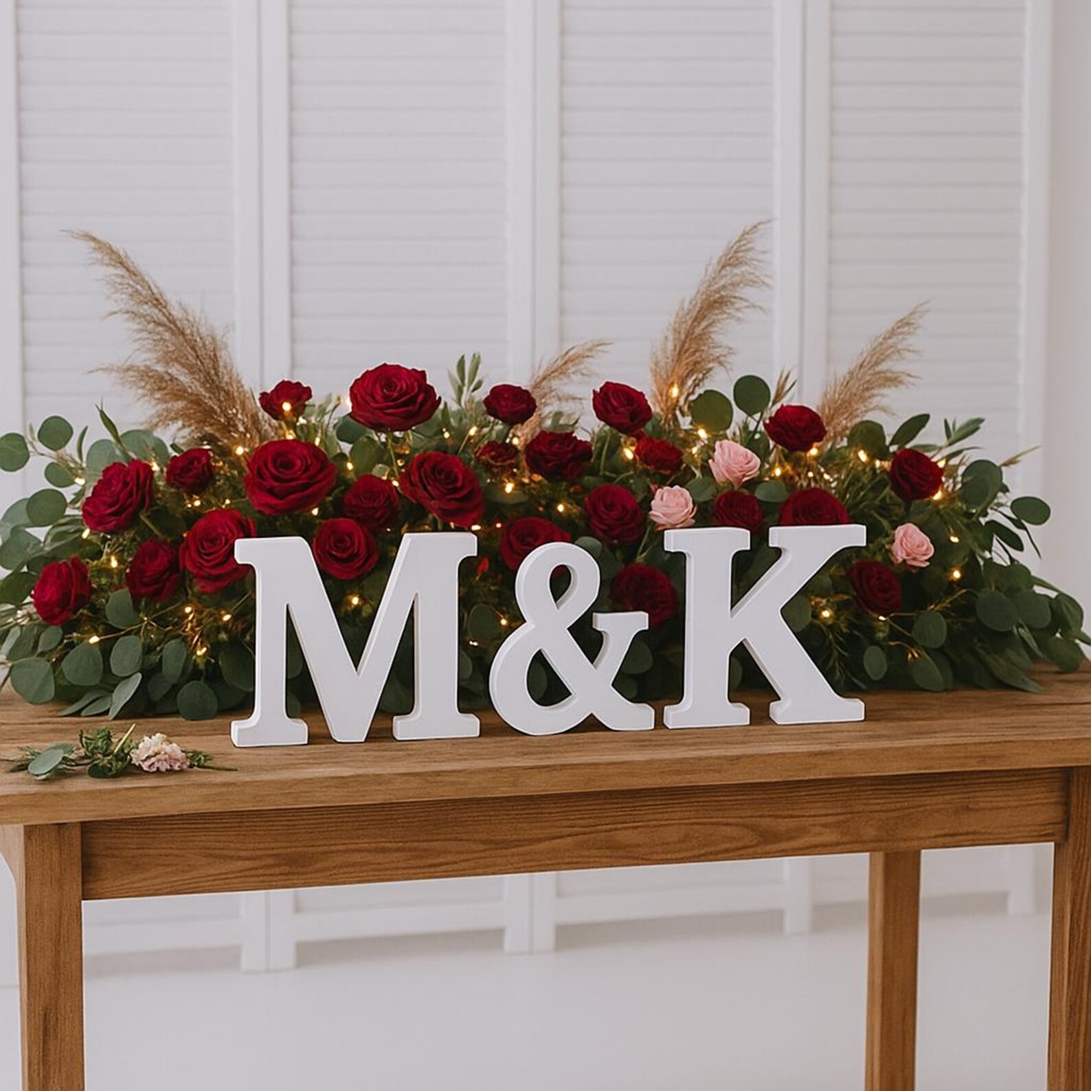 Custom Wood Letters | Freestanding Wedding Table Decor - Etsy