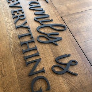 Wooden Wall Decor Letters FAMILY is EVERYTHING, Living Room and Family ...