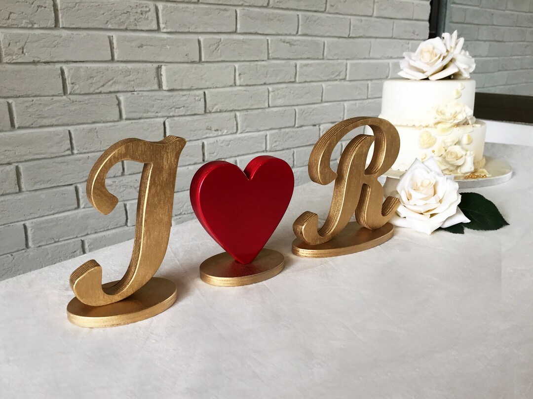 Customized Wedding Initials for Sweetheart Wedding Table Decoration ...