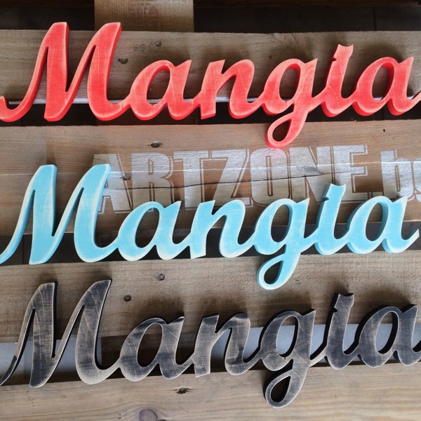 Mangia Sign - Etsy