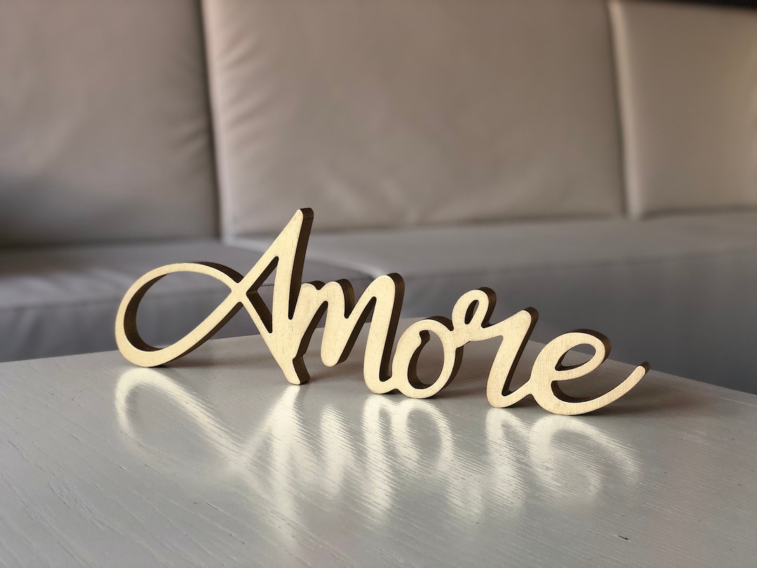 Amore Sign, Wooden Sign Meaning Love in Italian - Etsy