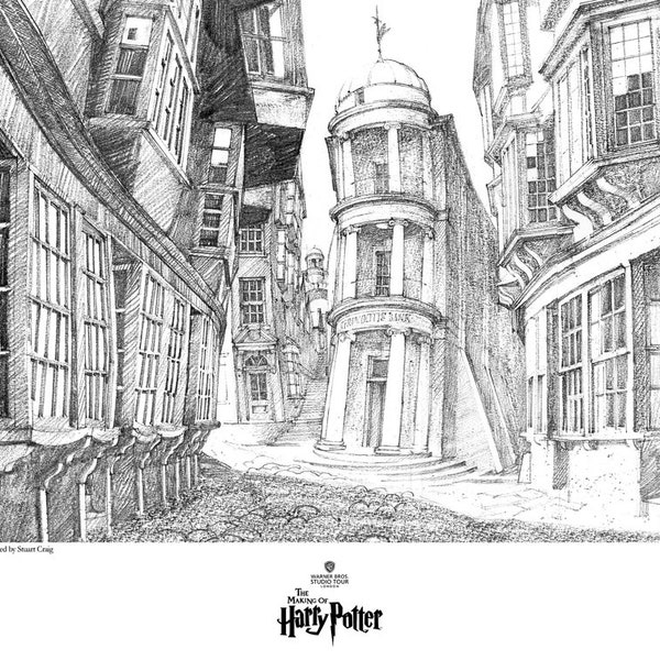 Diagon Alley Art - Etsy