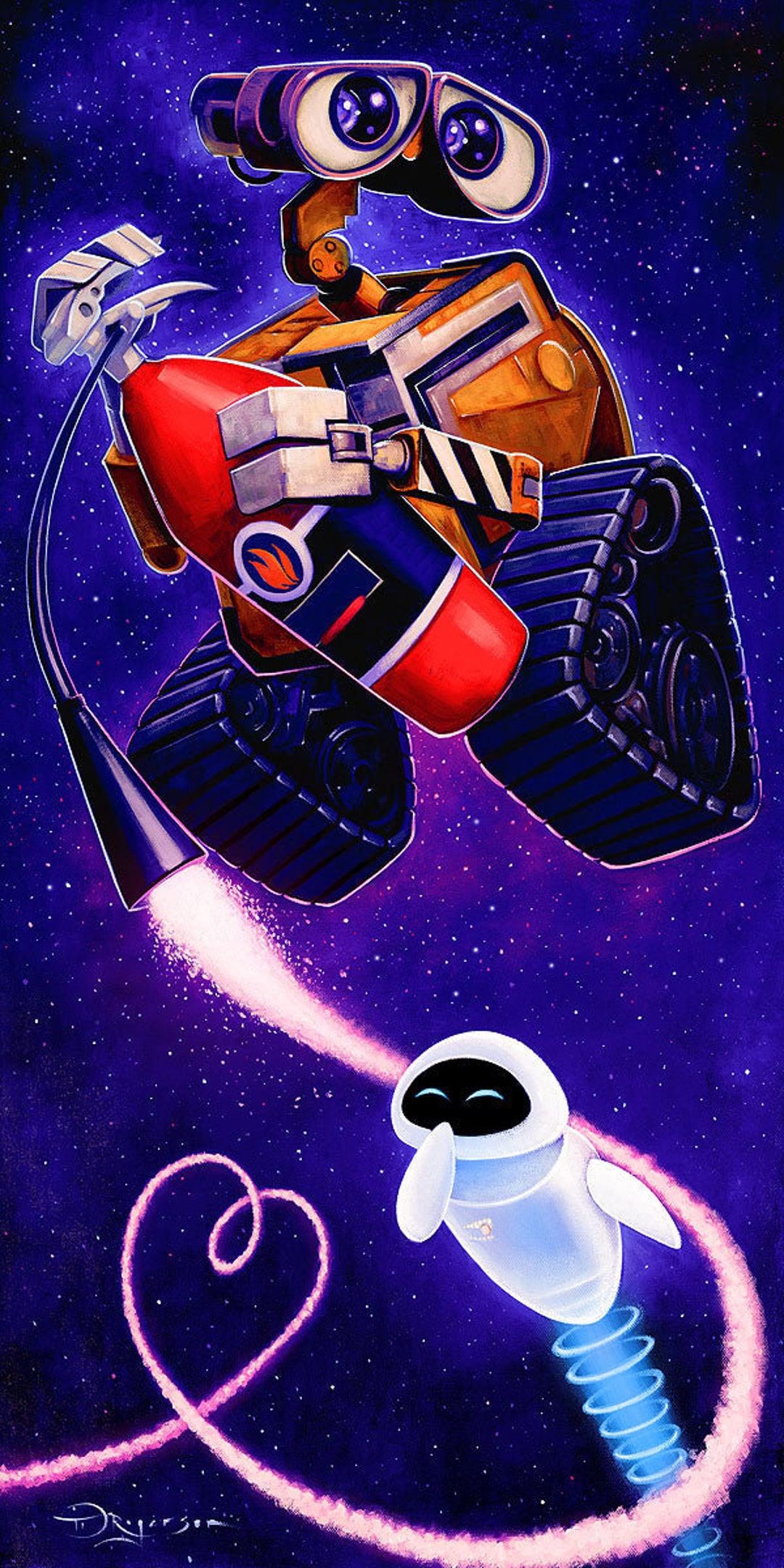 Wall-e Pixar Walt Disney Fine Art Tim Rogerson Signed Limited Edition ...