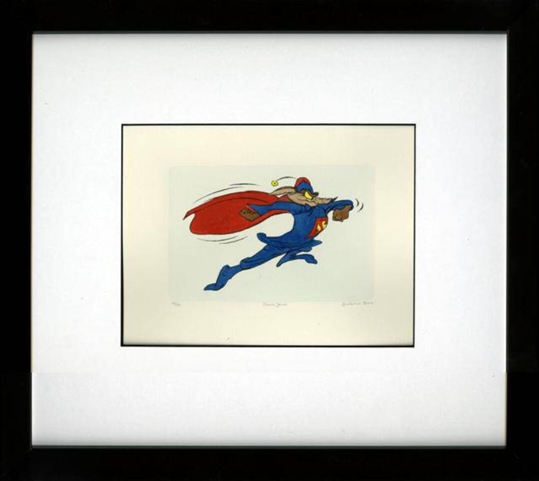 Chuck Jones Wile E. Batman Etching Warner Bros. Limited Edition of 500 ...