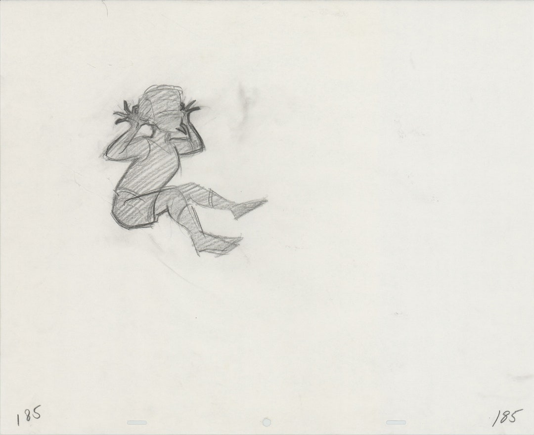 Hook Steven Spielberg and Amblin Production Animation Cel Drawing of ...
