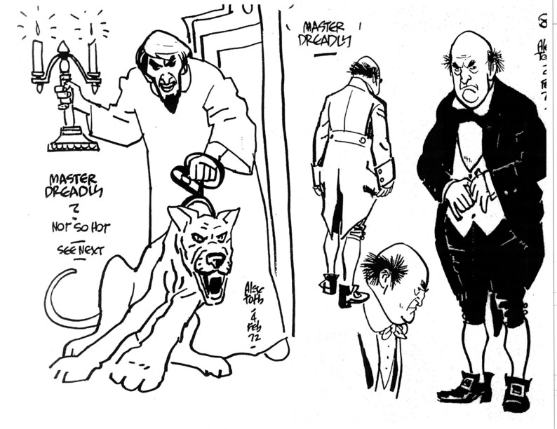 Alex Toth Miscellaneous Model Sheet Copy Lot of 16 Pages of Cartoons by ...