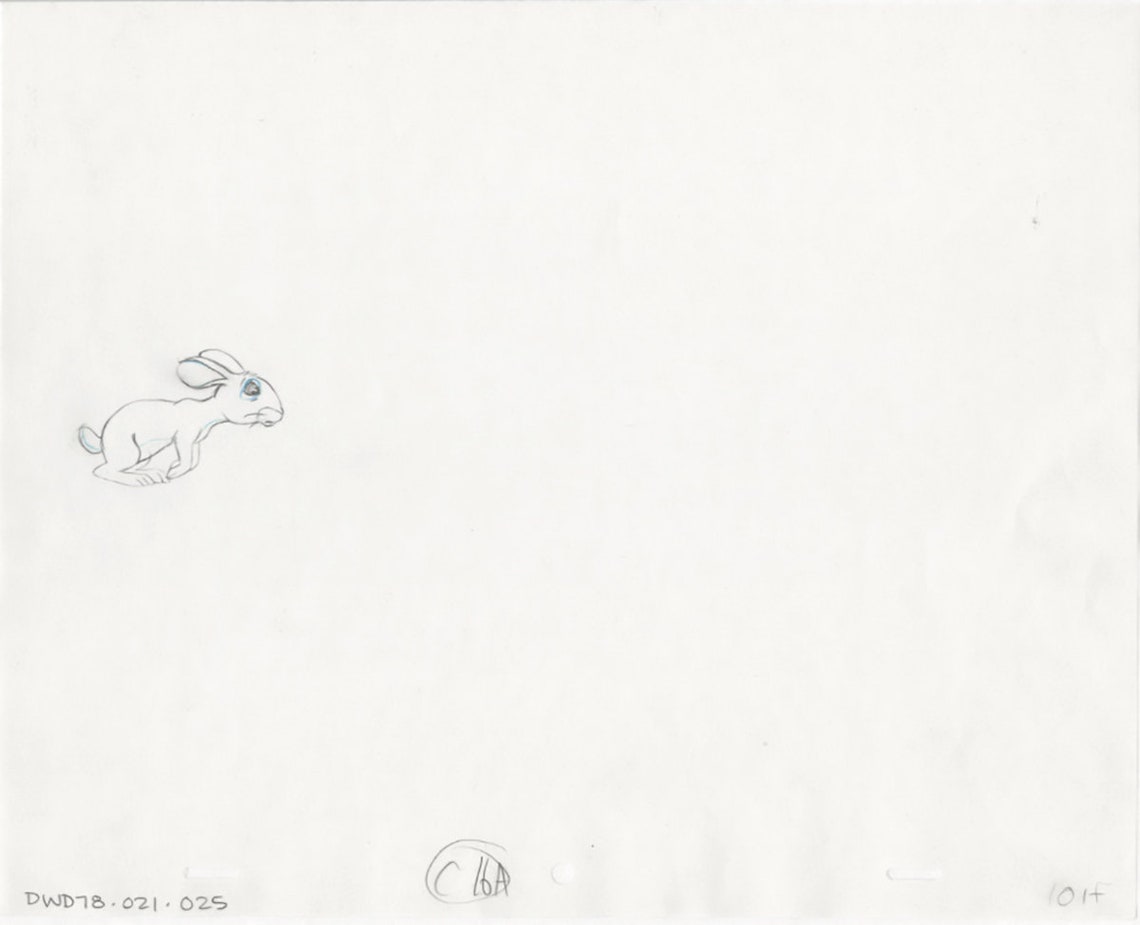 Watership Down 1978 Production Animation Cel Drawing With - Etsy