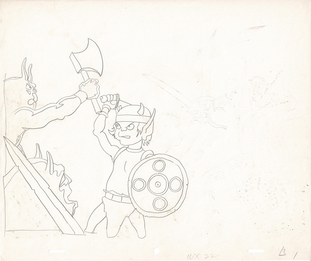 Wizards Movie Elf Ralph Bakshi Production Animation Drawing 1977 - Etsy