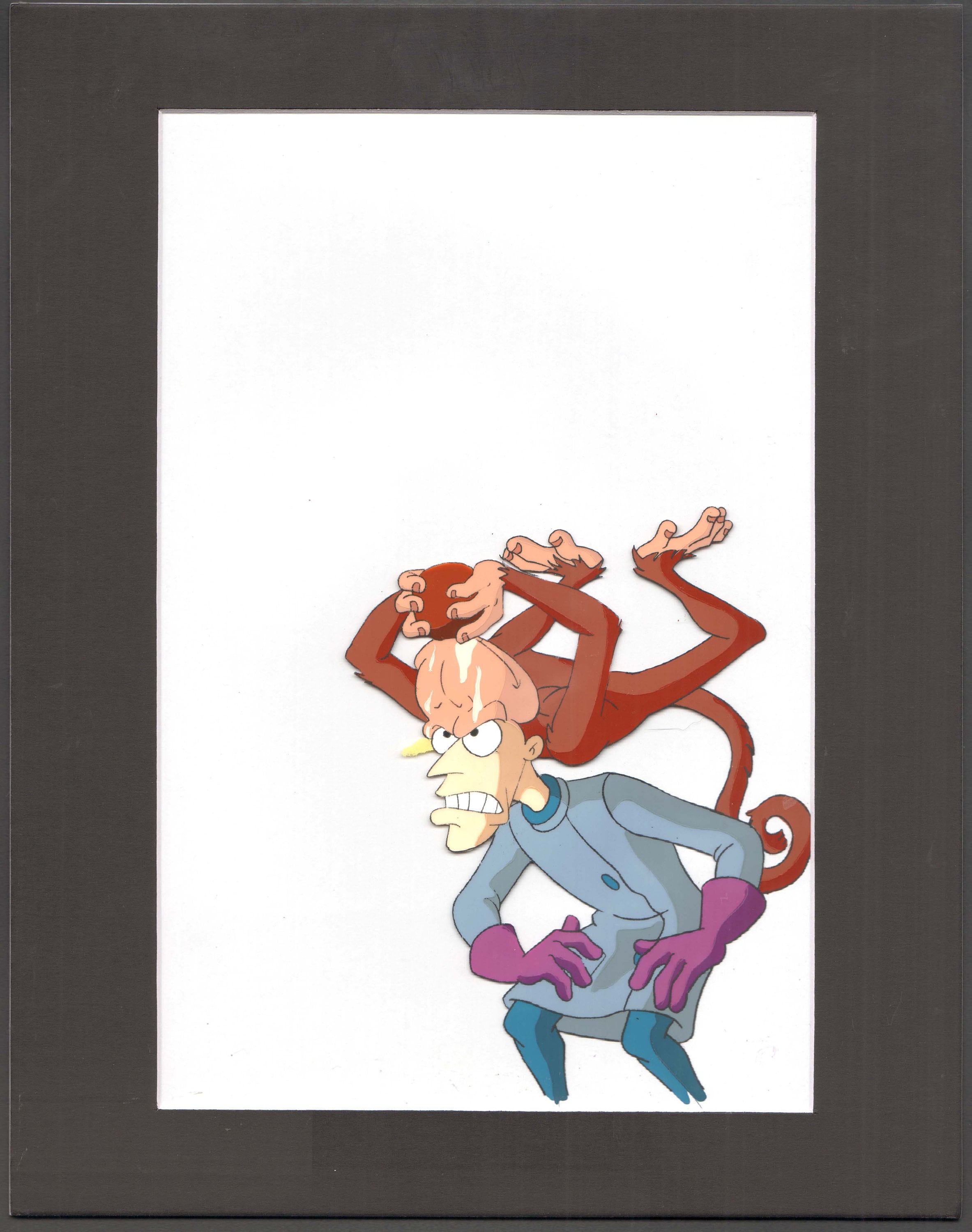 Earthworm Jim Professor Monkey production animation cel | Etsy