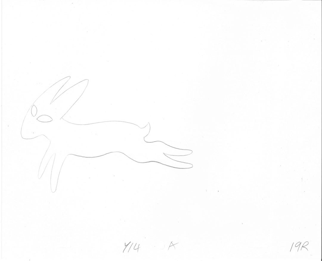 Watership Down Black Rabbit Inle 1978 Production Animation Cel Drawing ...