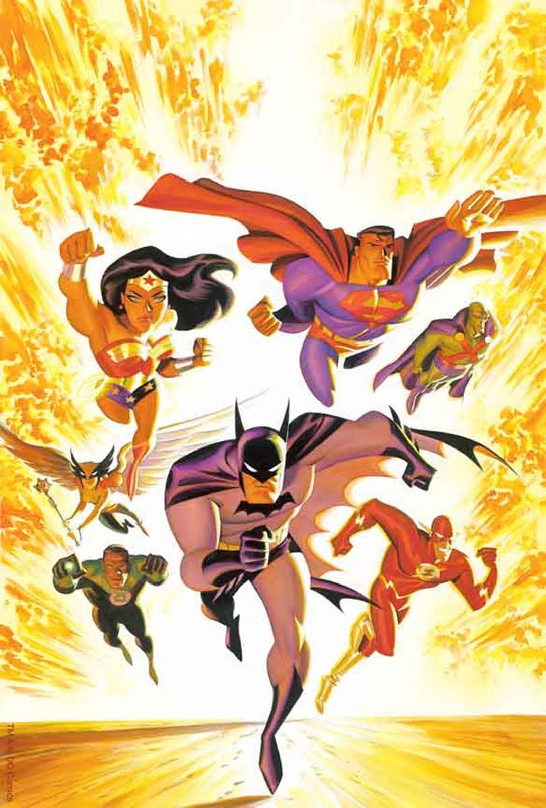 Bruce Timm And Alex Ross Signed The New Jla Giclee Etsy