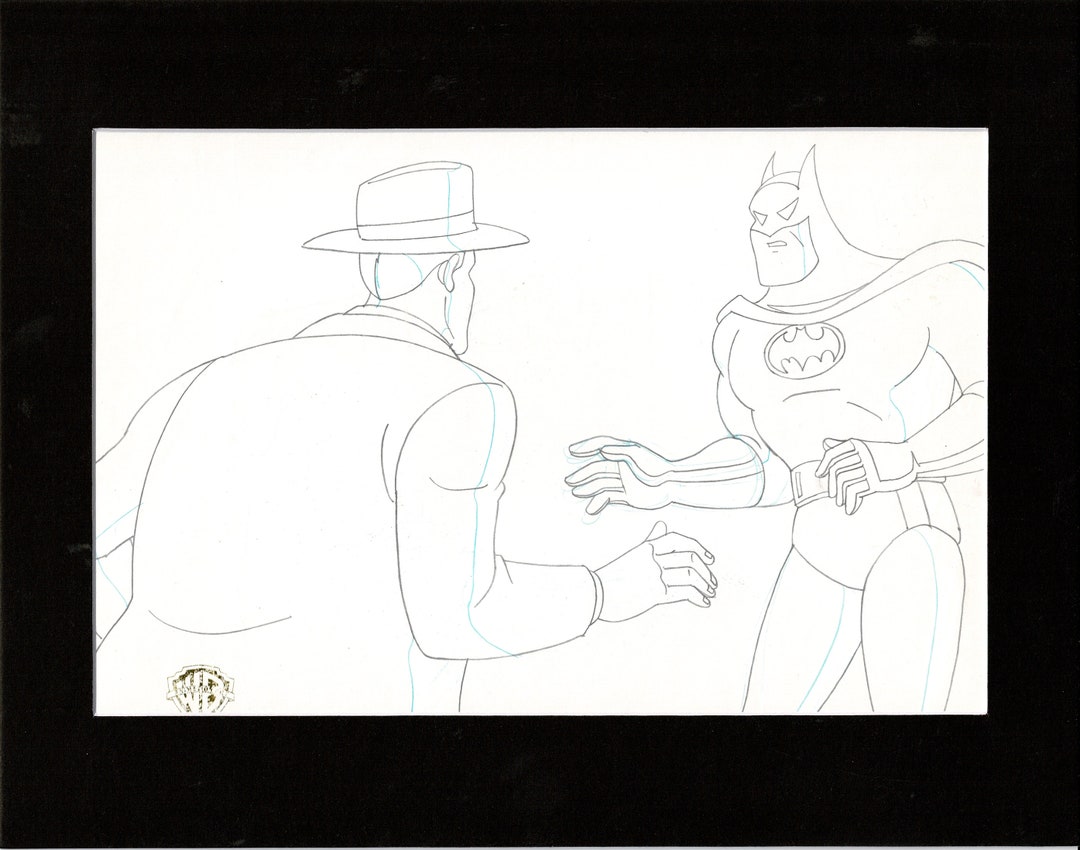 Batman the Animated Series BTAS Production Animation Cel Drawing Warner ...