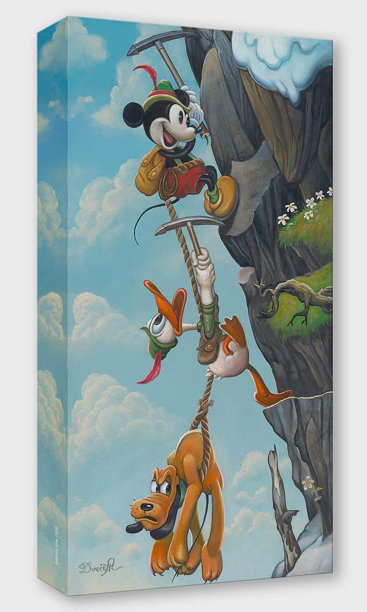 Mickey Mouse Climbing Walt Disney Fine Art Bob Doucette Limited Edition ...