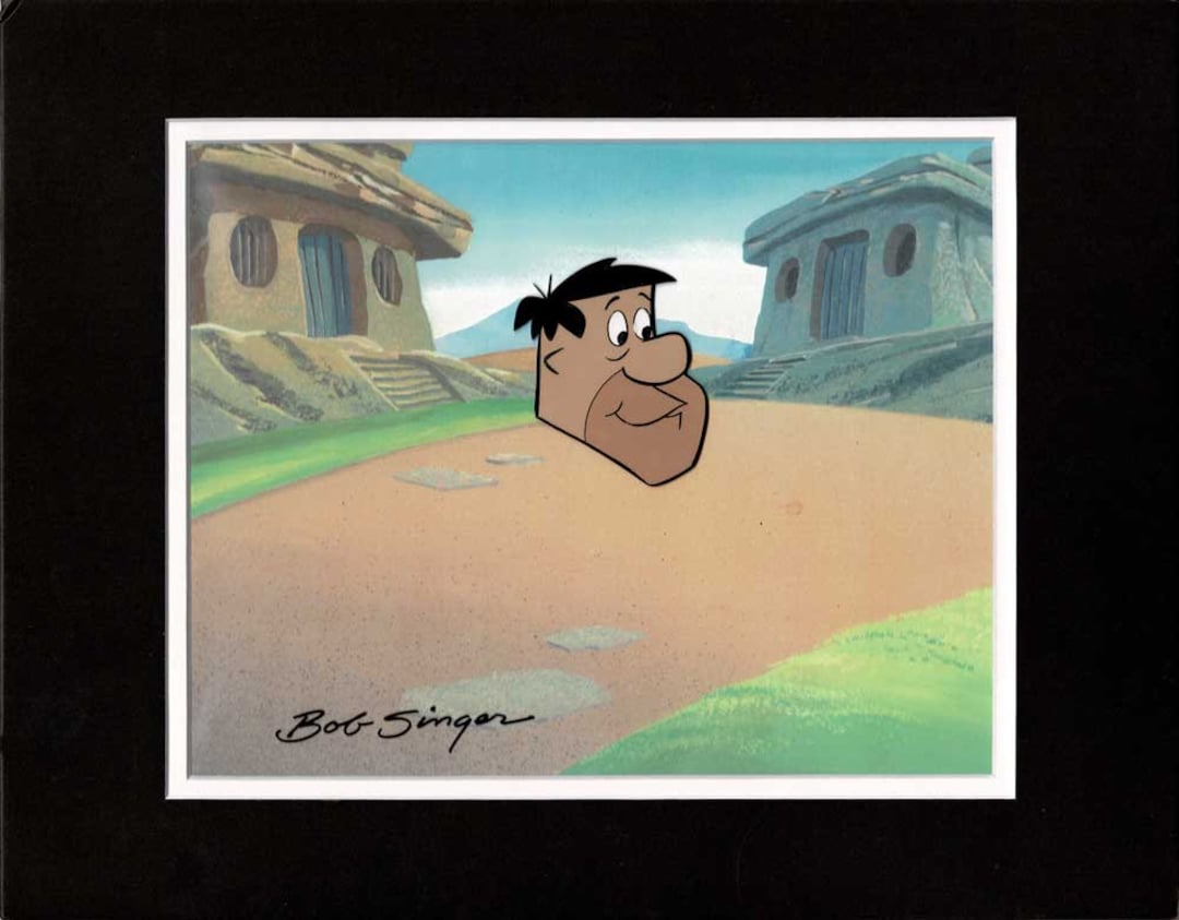 Flintstones Production Animation Art Cel of Fred Flintstone From Hanna ...