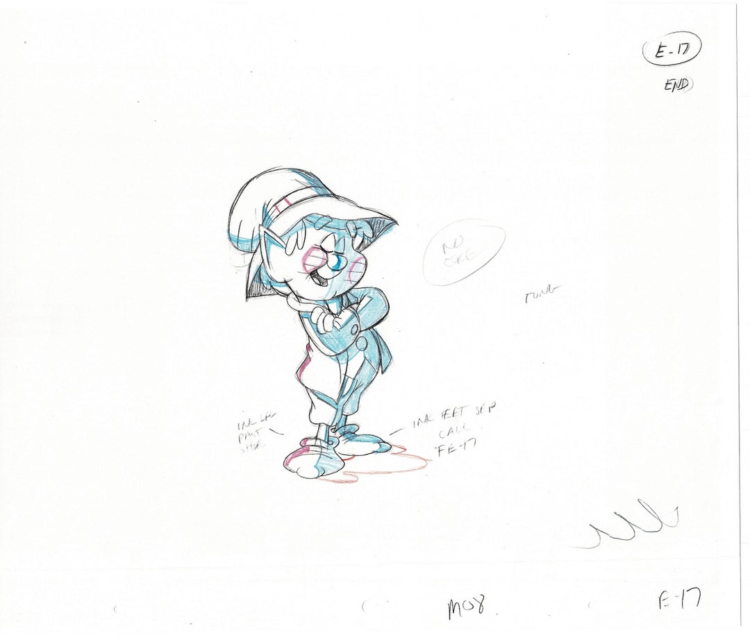 Keebler Cookies Elves Ernie Commercial Cel Drawing 2004 K008 - Etsy
