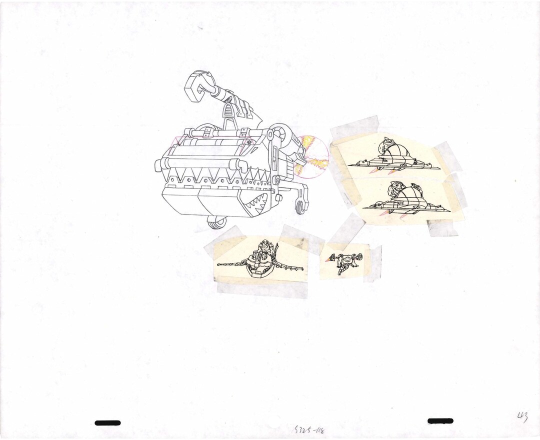 Street Sharks DIC Cartoon Production Animation Cel Drawing 1994-1997 F ...