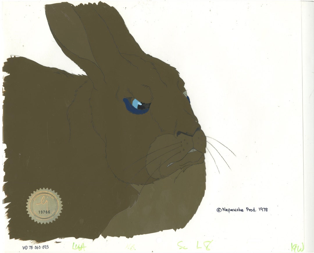 Watership Down 1978 Production Animation Cel of General Woundwort With ...