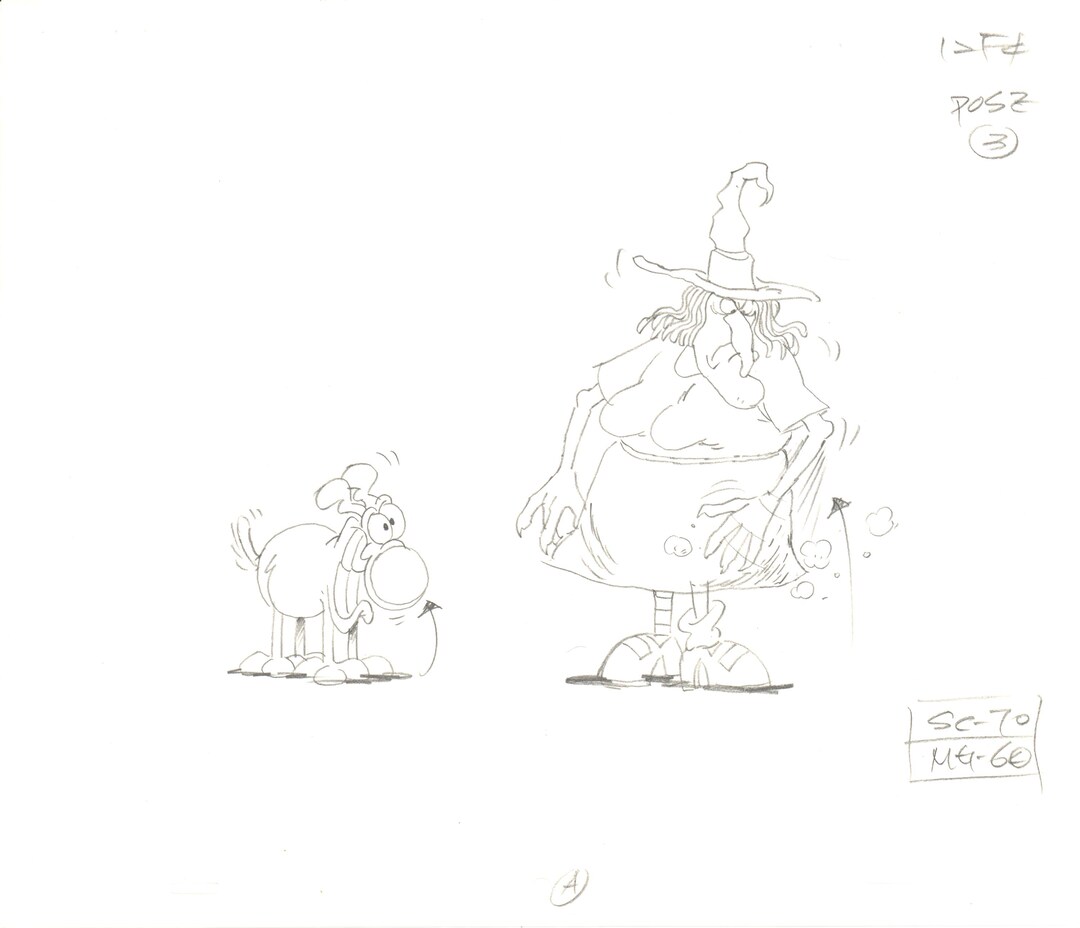 Mother Goose Grimm Grimmy Cel Drawing Animation Vintage Cartoon 1991-2 ...