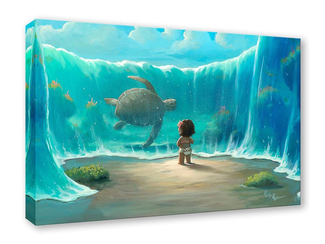 Moana Walt Disney Fine Art Rob Kaz Limited Edition Treasures on Canvas ...