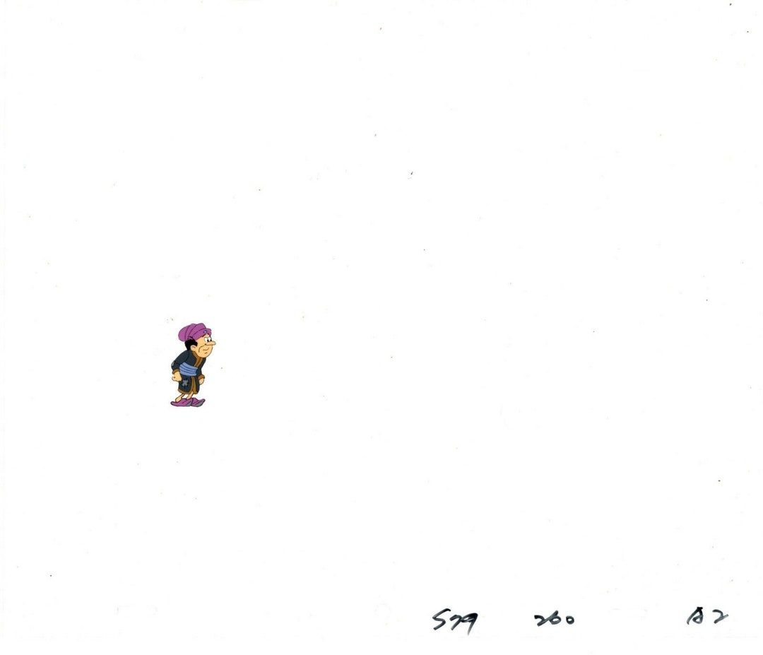 Smurfs Gargamel Original Production Animation Cel Hanna Barbera 1980s ...