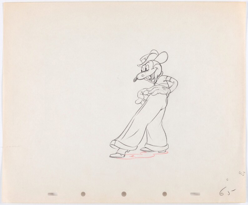 1936 Mortimer Mouse Original Production Animation Cel Drawing | Etsy