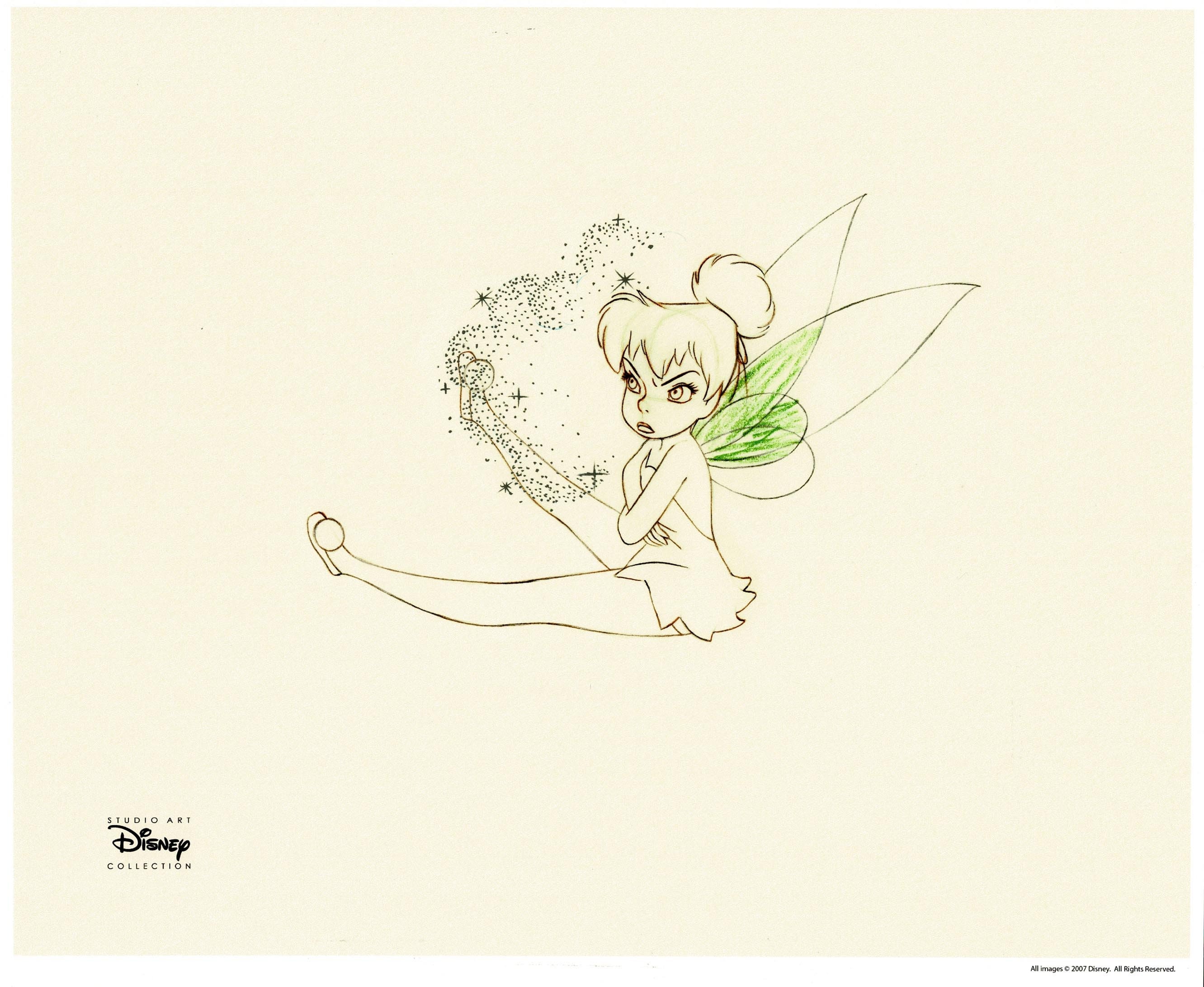 Pinocchio Tinker Bell Walt Disney Limited Edition Giclee Print 2007 ...