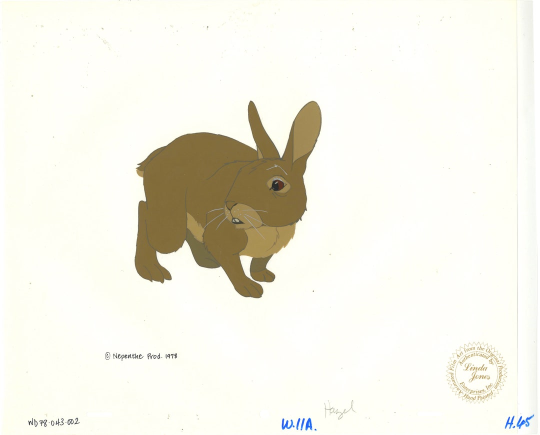 Watership Down 1978 Production Animation Cel of Hazel With LJE Seal and ...