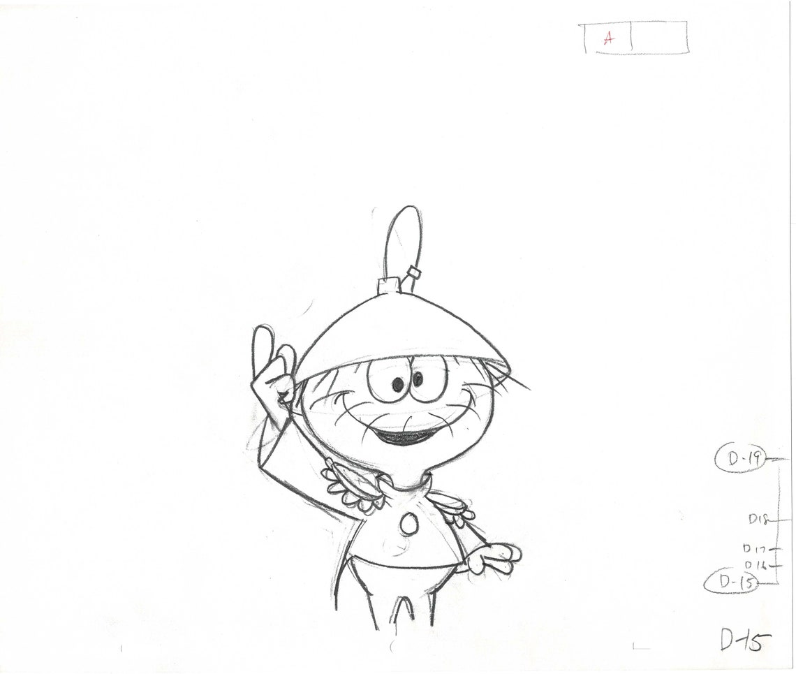 Quisp and Quake Quunchy Jay Ward Animation Cel Drawing Rocky - Etsy