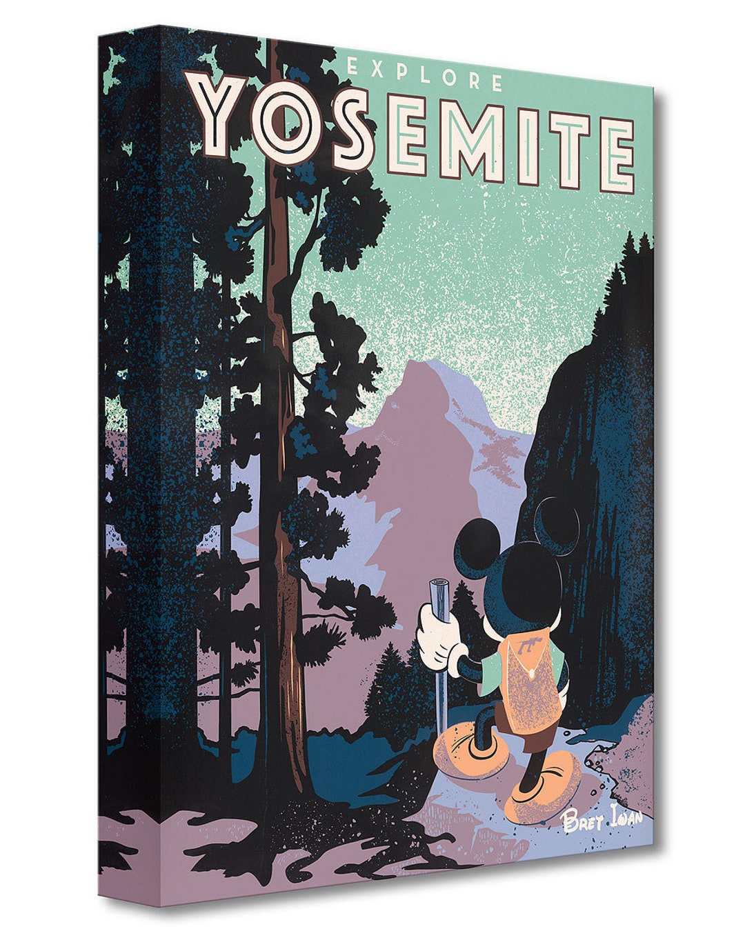 Mickey Mouse Hiking Walt Disney Fine Art Bret Iwan Limited Edition of ...