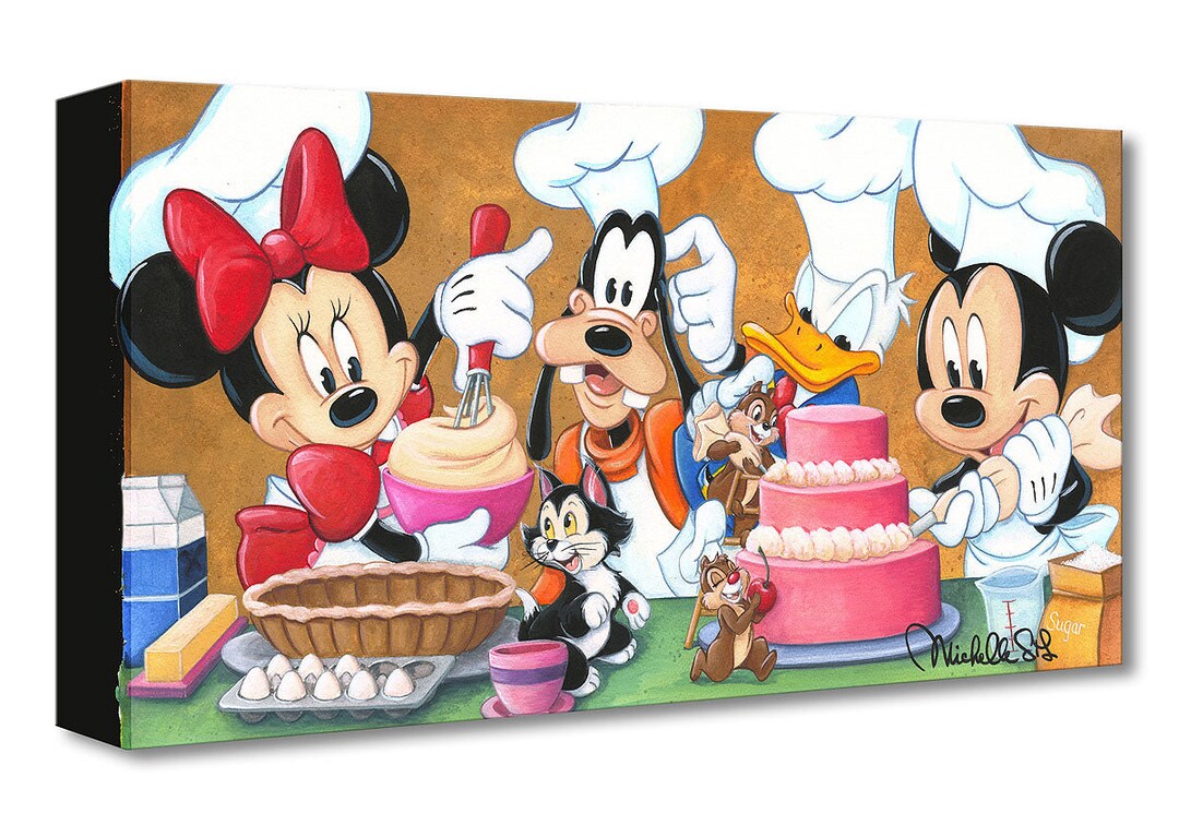 Mickey Mouse Donald Walt Disney Fine Art Michelle St. Laurent Limited ...