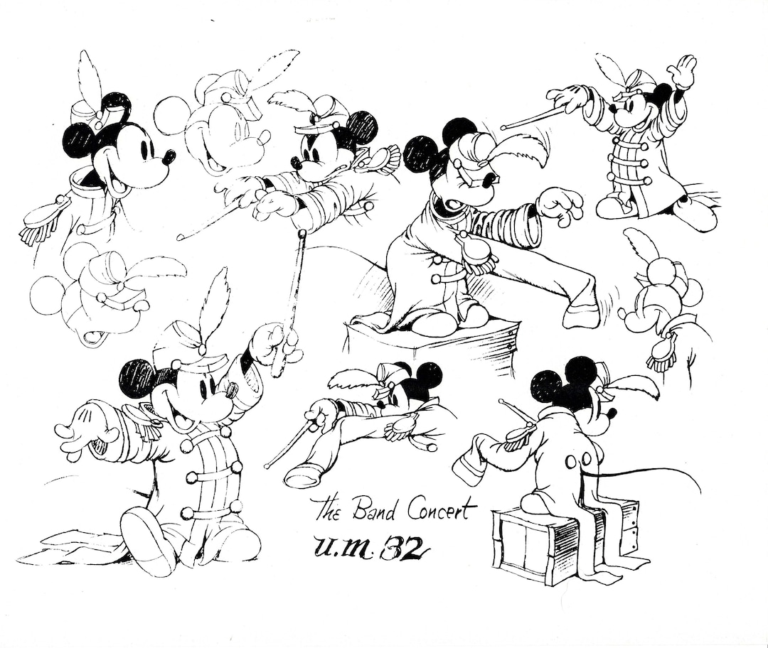 Mickey Mouse the Band Concert Walt Disney Production Animation ...