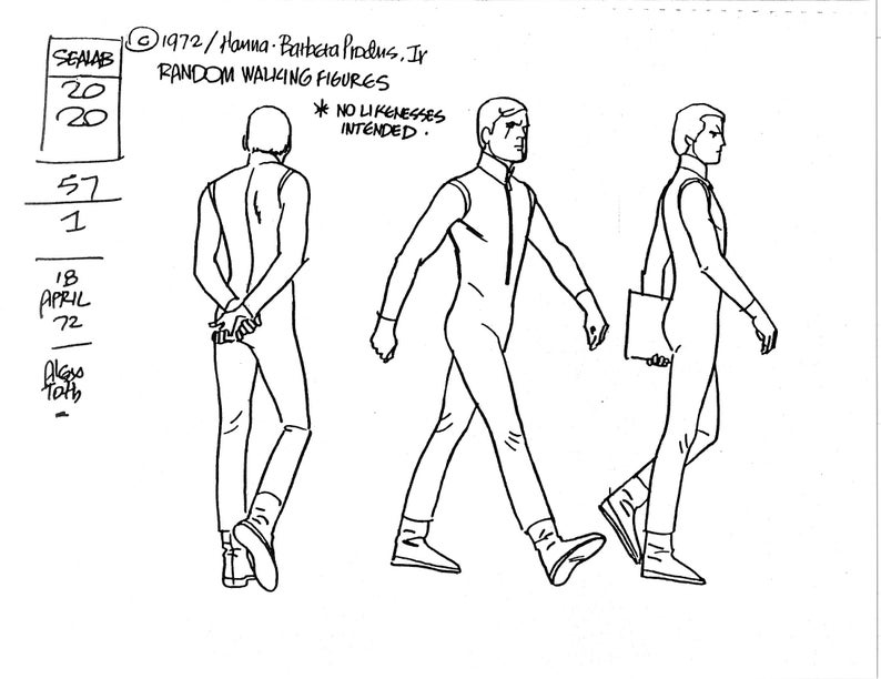 Alex Toth Sealab 2020 Model Sheet Copy Lot of 39 Pages of the Cartoon ...