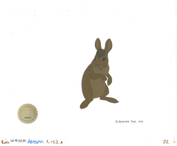 Watership Down 1978 Production Animation Cel of Bigwig With - Etsy