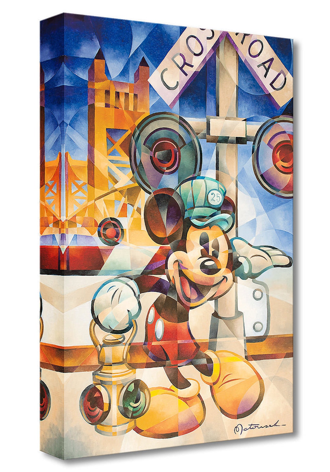 Mickey Mouse Train Engineer Disneworld Walt Disney Fine Art Tom ...