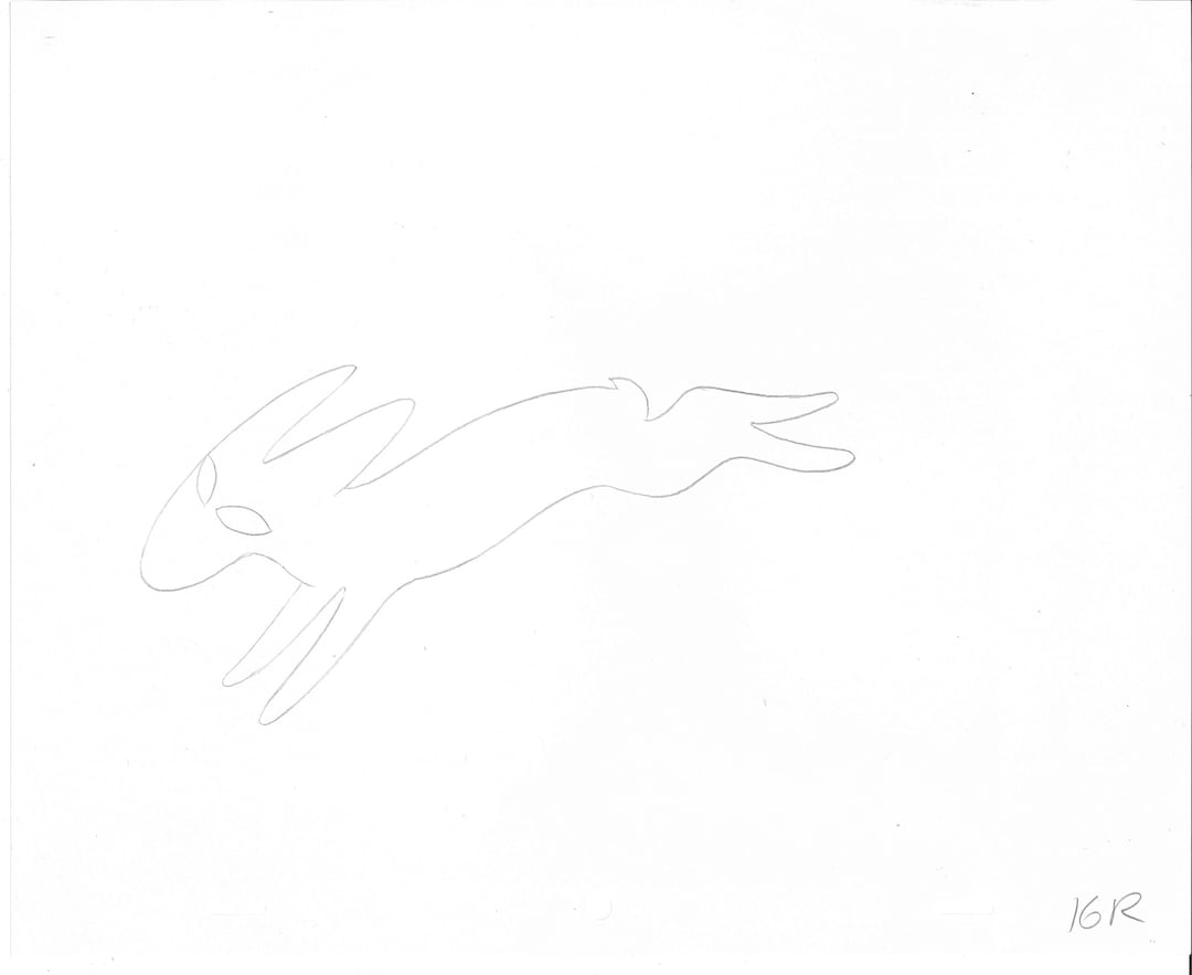 Watership Down Black Rabbit Inle 1978 Production Animation Cel Drawing ...