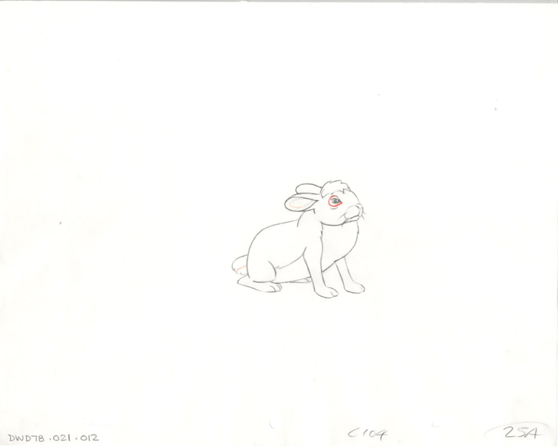 Watership Down 1978 Production Animation Cel Drawing With - Etsy