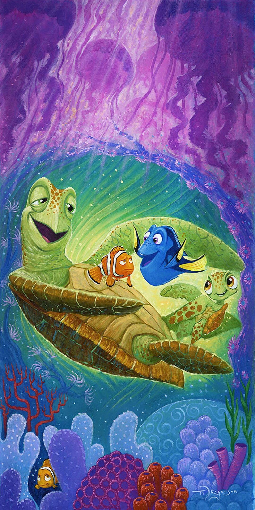 Finding Nemo Walt Disney Fine Art Tim Rogerson Signed Limited Edition ...