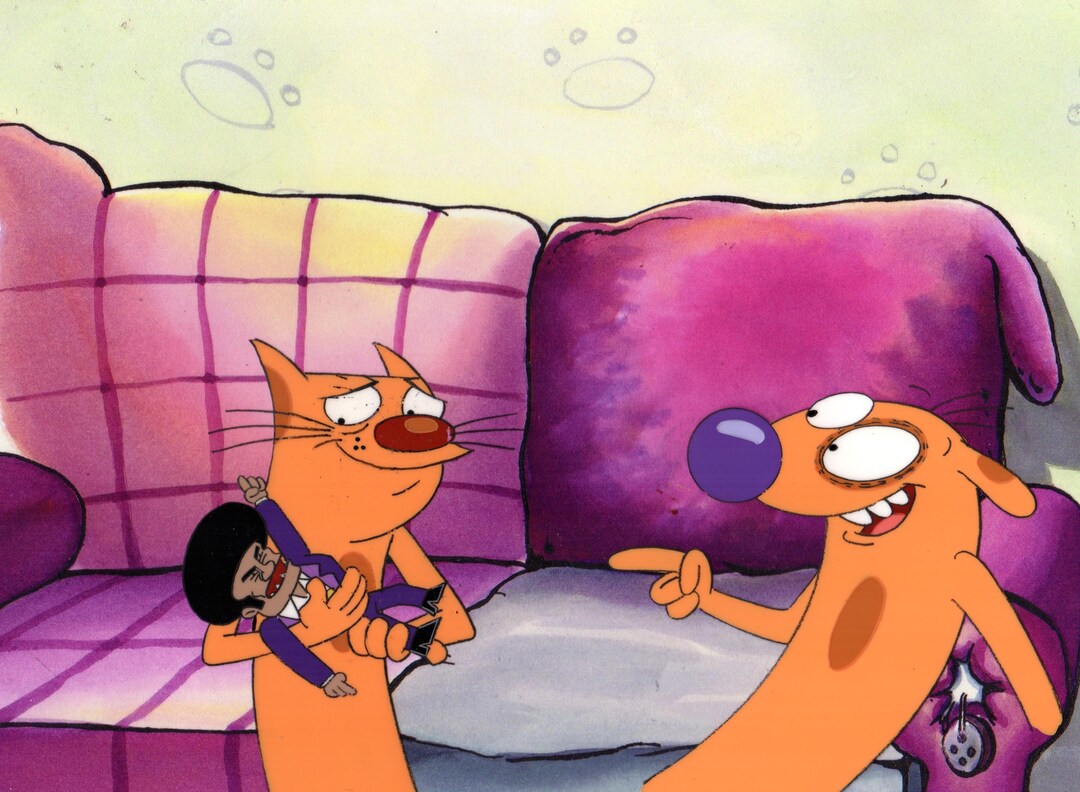Catdog Cat Dog Production Animation Cel From Nickelodeon 1998-2005 24 ...