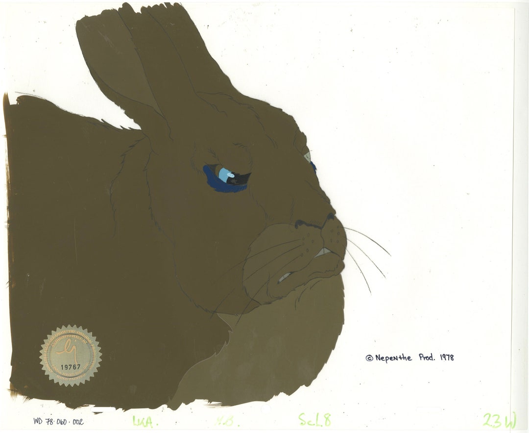 Watership Down 1978 Production Animation Cel of General Woundwort With ...