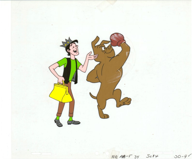 Archie Production Animation Art Cel Setup From Filmation 1968-1969 ...