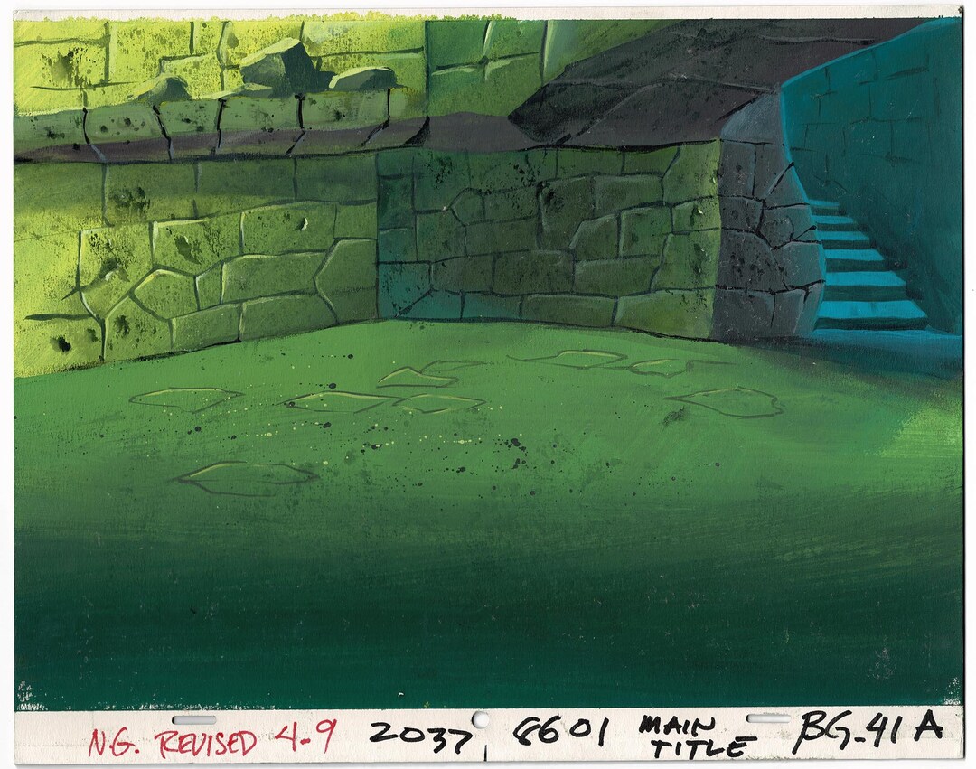 SCOOBY DOO 1988 Reluctant Werewolf Animation Production Background ...