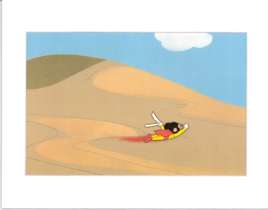 Mighty Mouse Cartoon Production Animation Cel Setup From Filmation ...