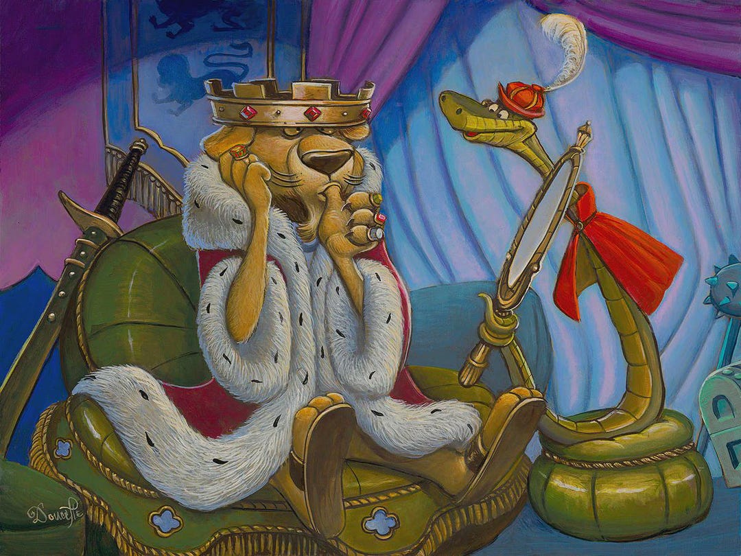 Robin Hood Walt Disney Fine Art Bob Doucette Signed Limited Edition of ...