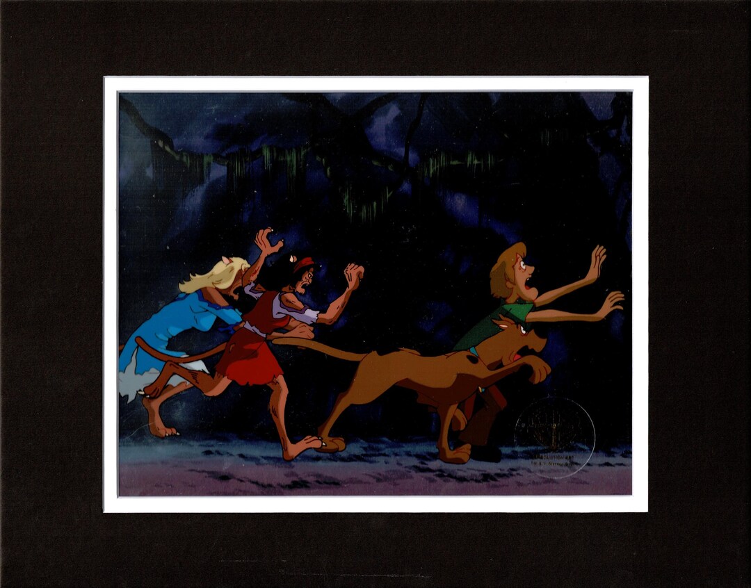 Scooby Doo and Shaggy With Lena and Simone Production Animation Art Cel ...