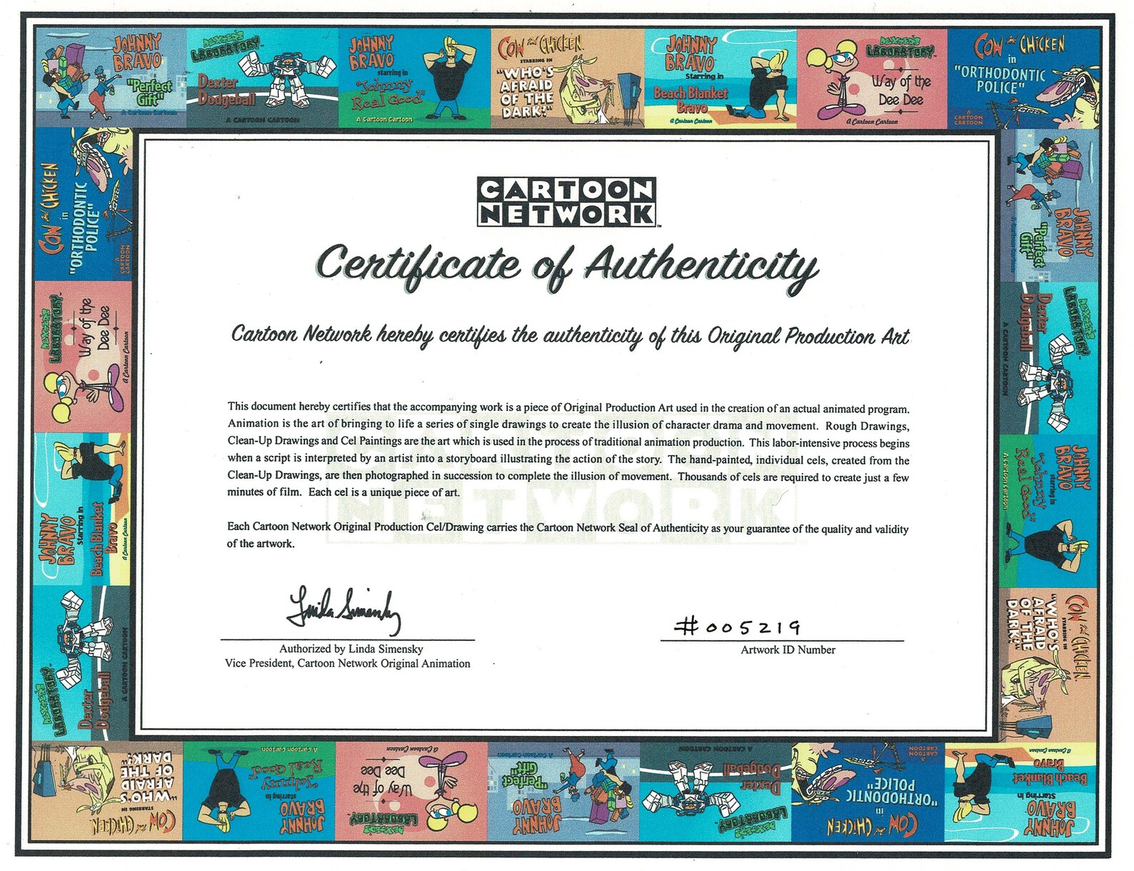 MIKE Lu & OG Pan Original Production Cel Setup From Cartoon Network ...