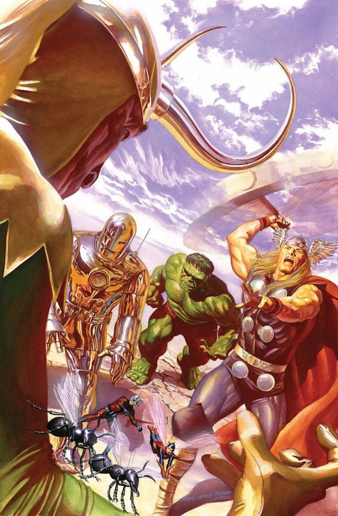 Alex Ross SIGNED Avengers 1 Variant Giclee Print on Canvas - Etsy