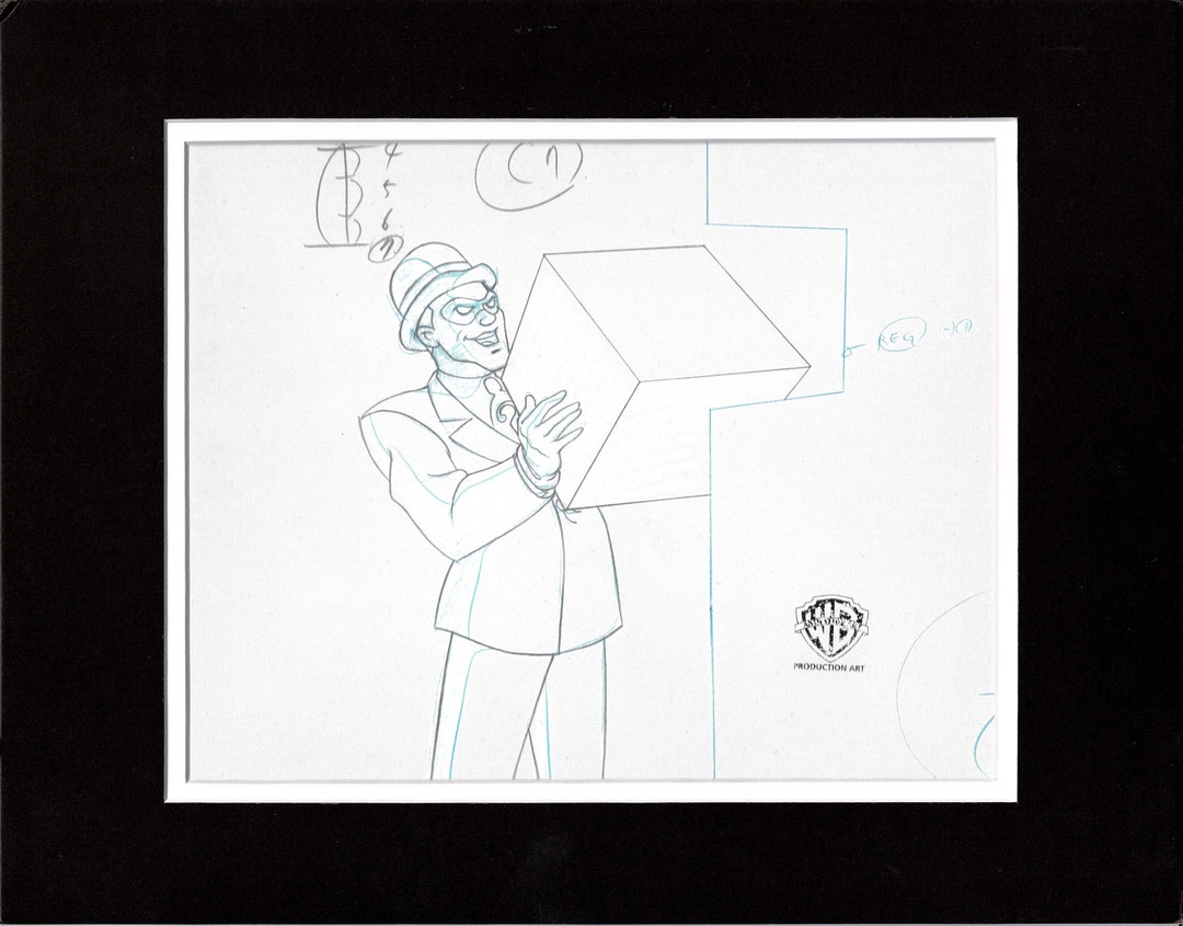 Batman the Animated Series BTAS Riddler Production Animation Cel ...