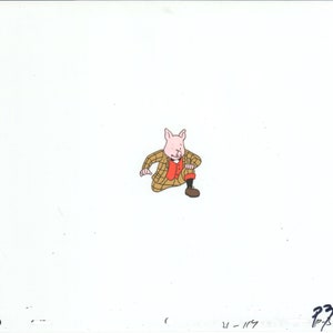 RUPERT Bear Podgy Pig Original Production Animation Cel From the ...